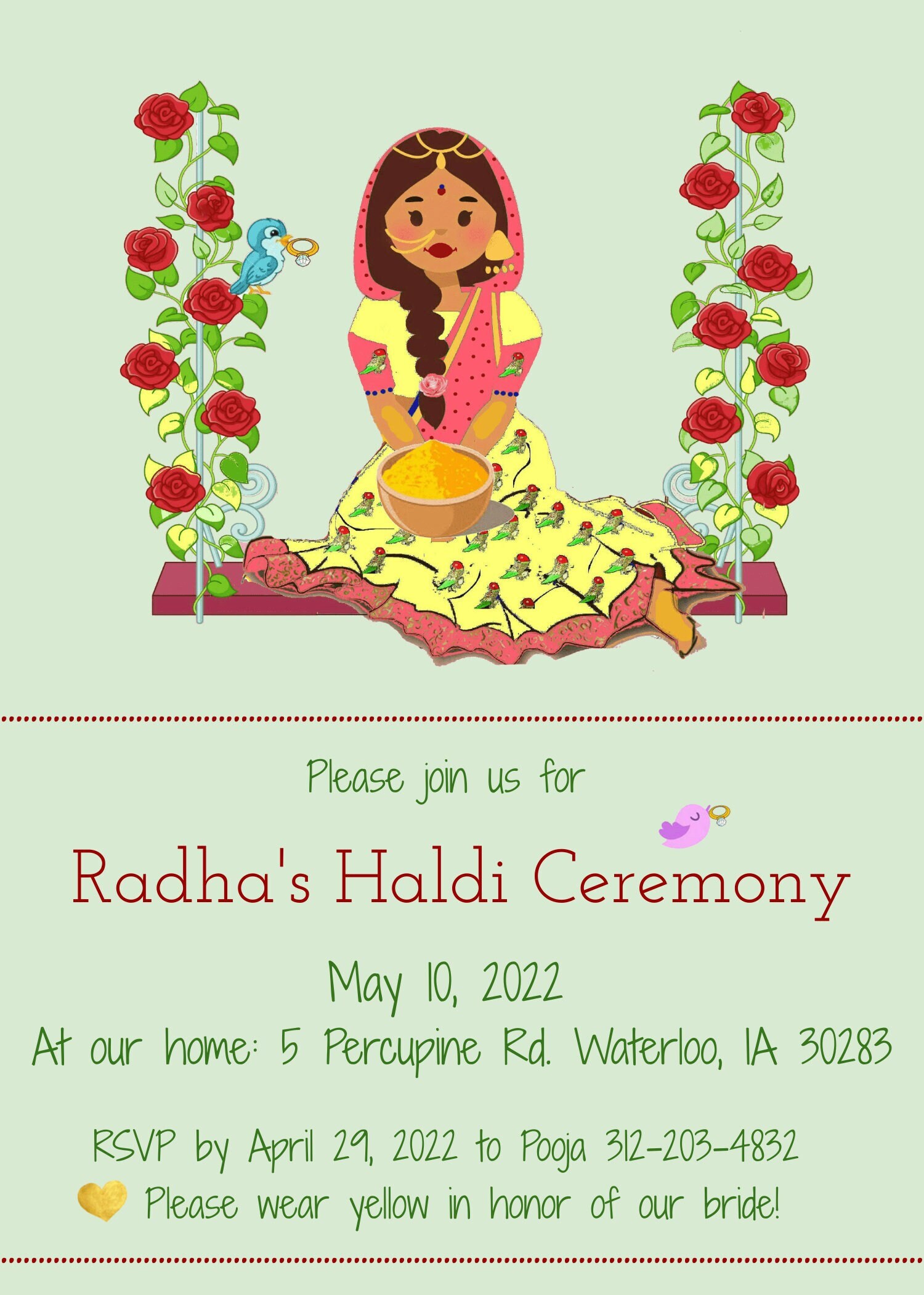 Haldi Ceremony Invitation - Etsy