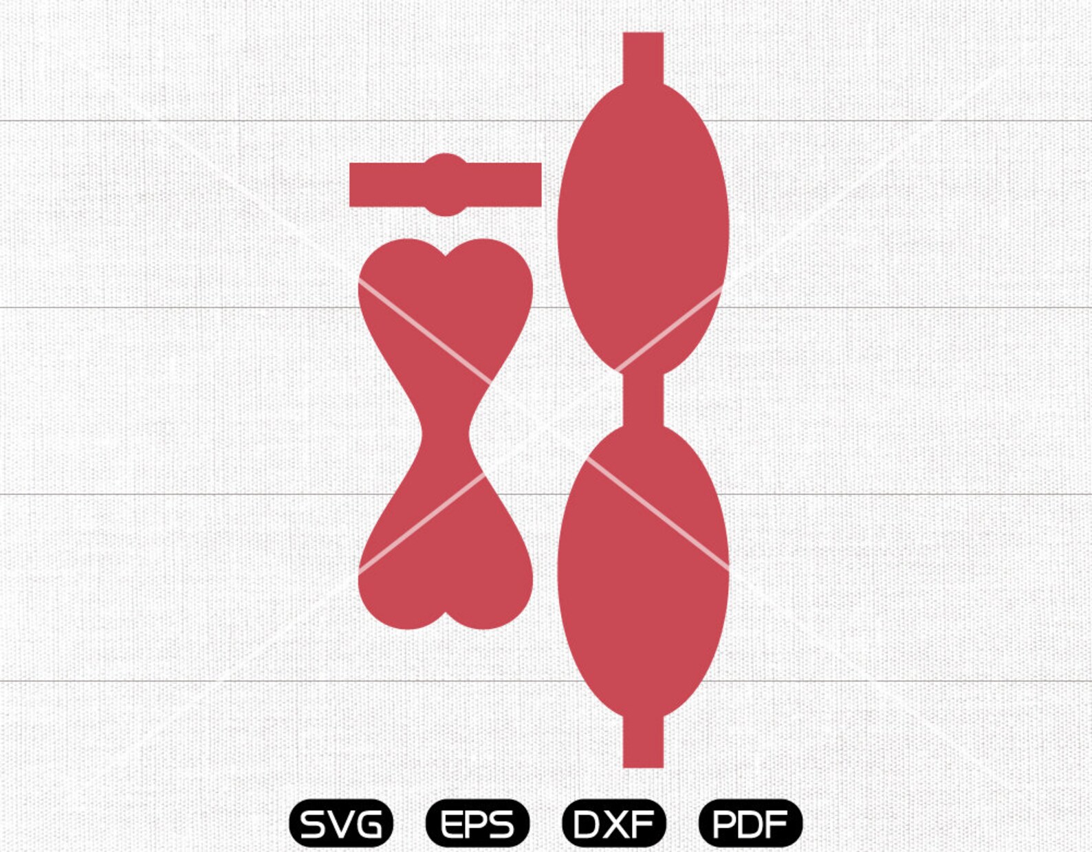 Hair Bow SVG Bowknot Cutting Template Cricut Silhouette - Etsy