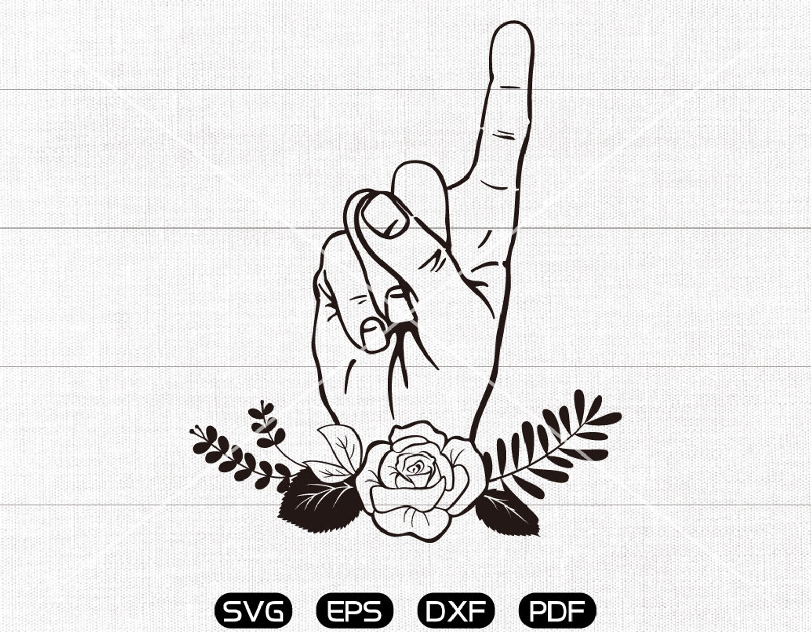 Gesture SVG finger svg Hand Clipart cricut silhouette cut | Etsy