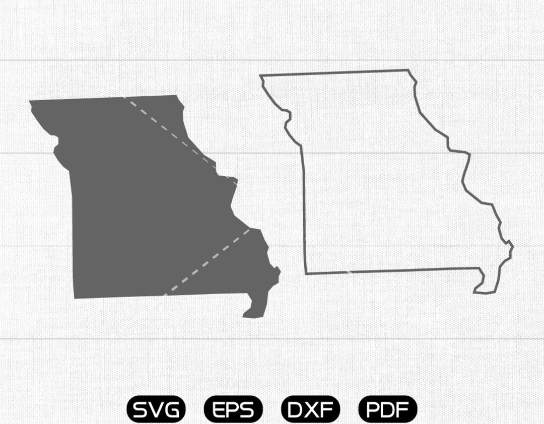 Missouri SVG, State SVG Vector, MO Clipart, Cricut, Silhouette Cut ...