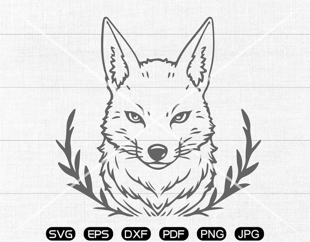 Fox SVG Fox Face SVG Fox Head Clipart Cricut Silhouette - Etsy