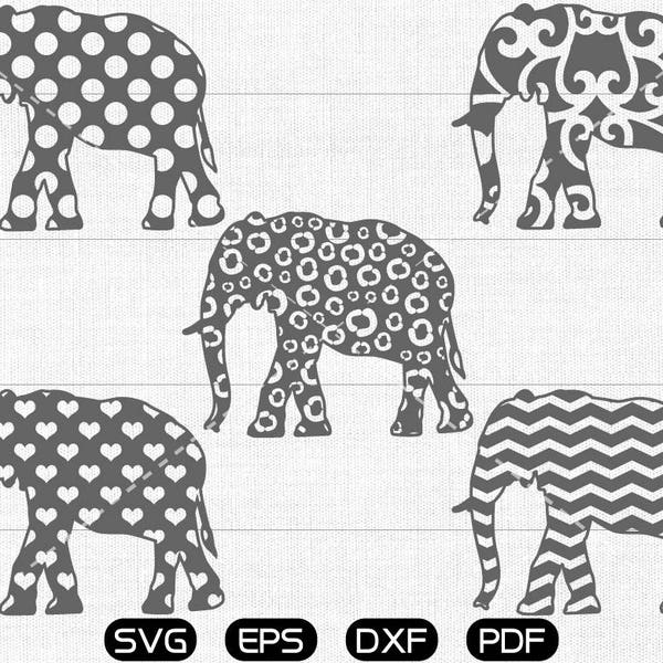 Svg Elephant Chevron - Etsy