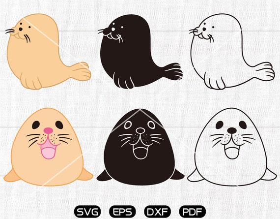 Seals Svg Seals Clipart Zoo Animal Svg Cricut Cameo - Etsy Finland