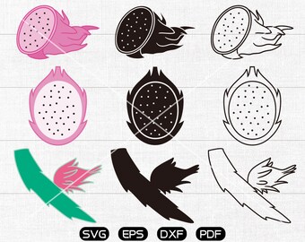 Dragon Fruit Svg - Etsy