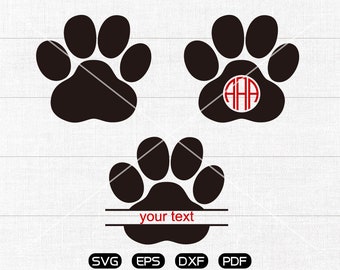 Paw Prints SVG 3 Paw SVG Dog Svg Cat Svg Paw Print - Etsy
