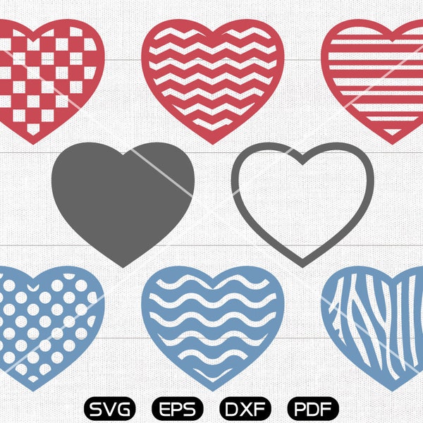 Chevron Heart - Etsy