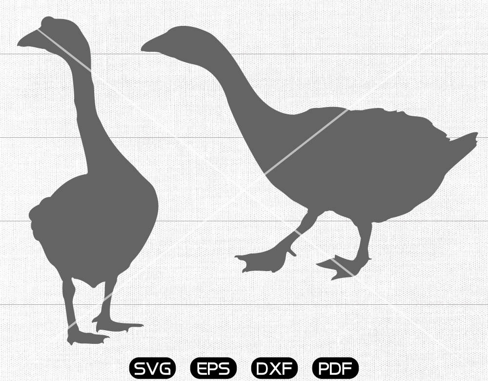 Goose Clipart Goose SVG File cricut cameo silhouette cut | Etsy