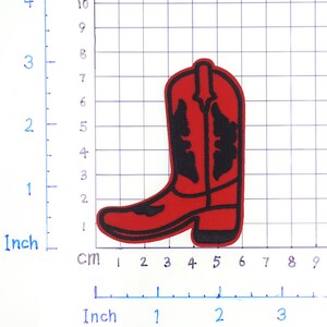 Cowgirl Boot Embroidered Iron on Patch, Western Cowboy Applique - Etsy