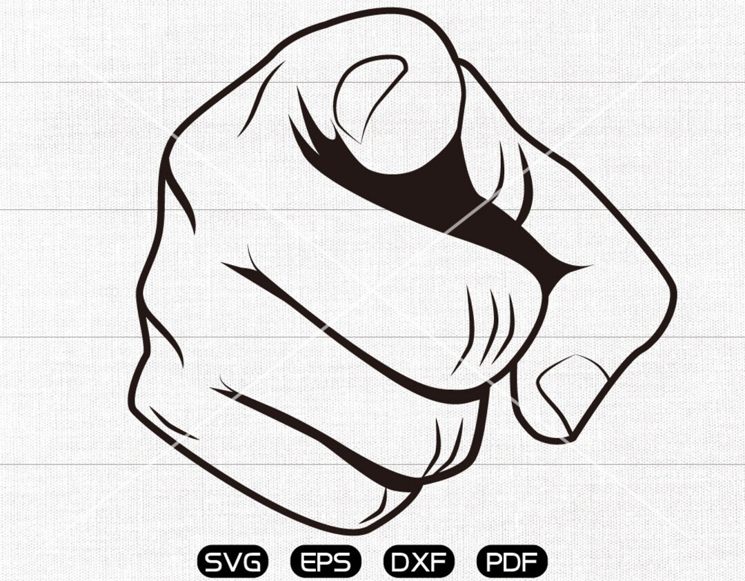 Hand Finger SVG, Hand Finger Clipart, Cricut, Silhouette Cut Files ...