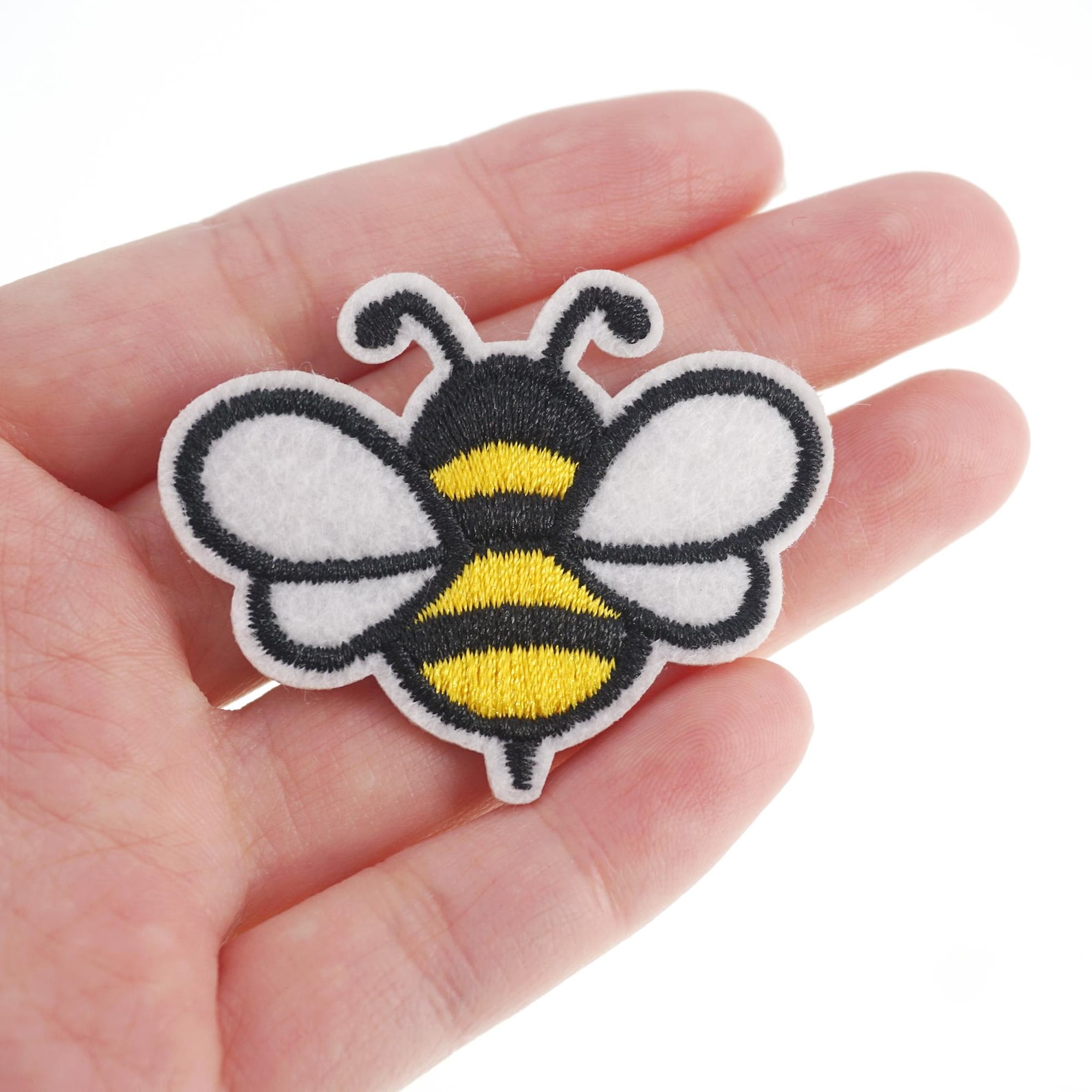 Cute Bee Embroidered Sew on Patch, Bee Applique - Etsy