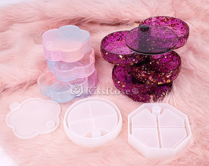 Crown Storage Box Silicone Mold Royal Crown Box Resin Molds | Etsy