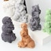 Animal Family Candle Mold-stacked Animal Silicone Mold Frog Bear ...