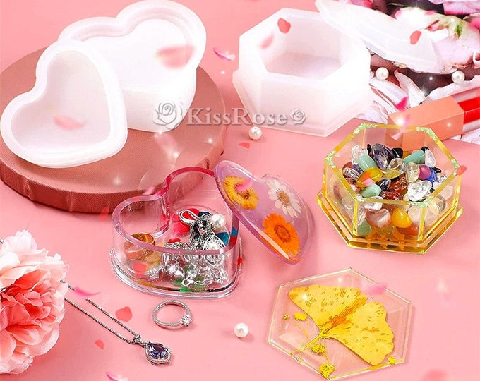 Crown Storage Box Silicone Mold Royal Crown Box Resin Molds | Etsy