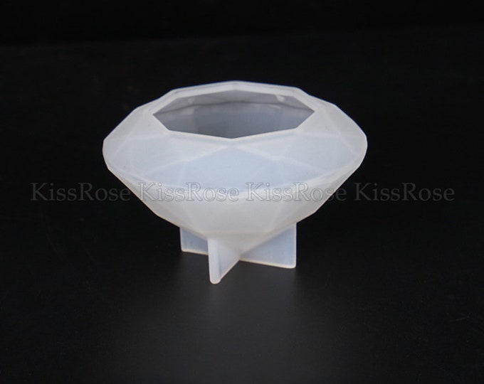 Heart Shaped Diamond Mold-Big Diamond silicone mold for resin | Etsy