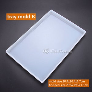Rectangle Silicone Tray Mold-fruit Tray Resin Molds-resin Coaster Mold ...