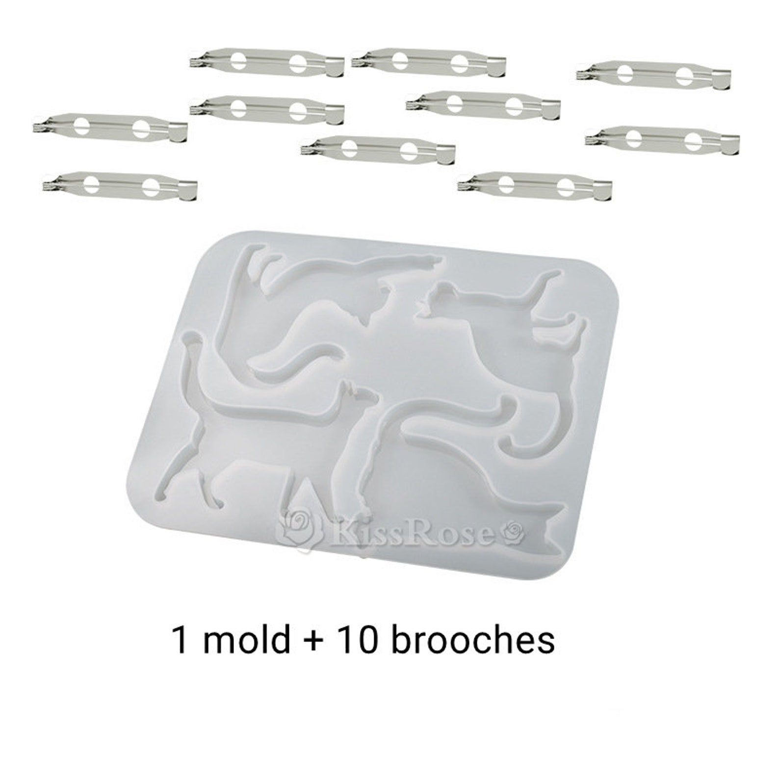 Cute Cat Resin Mold-silicone Cat Mold-epoxy Resin Jewelry - Etsy