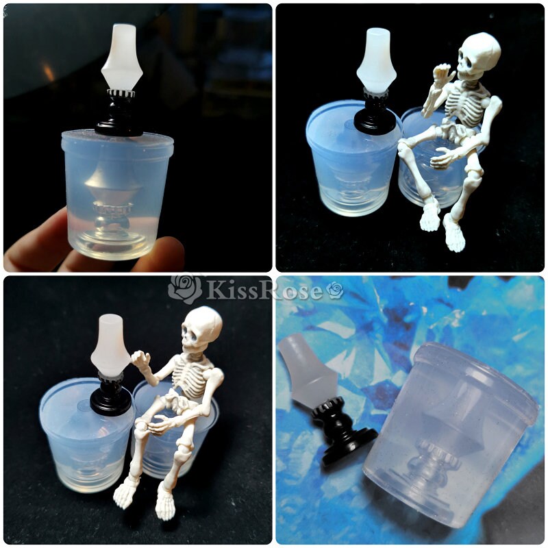 Mini Oil Lamp Silicone Mold-kawaii Oil Lamp Resin Molds-retro Miniature ...