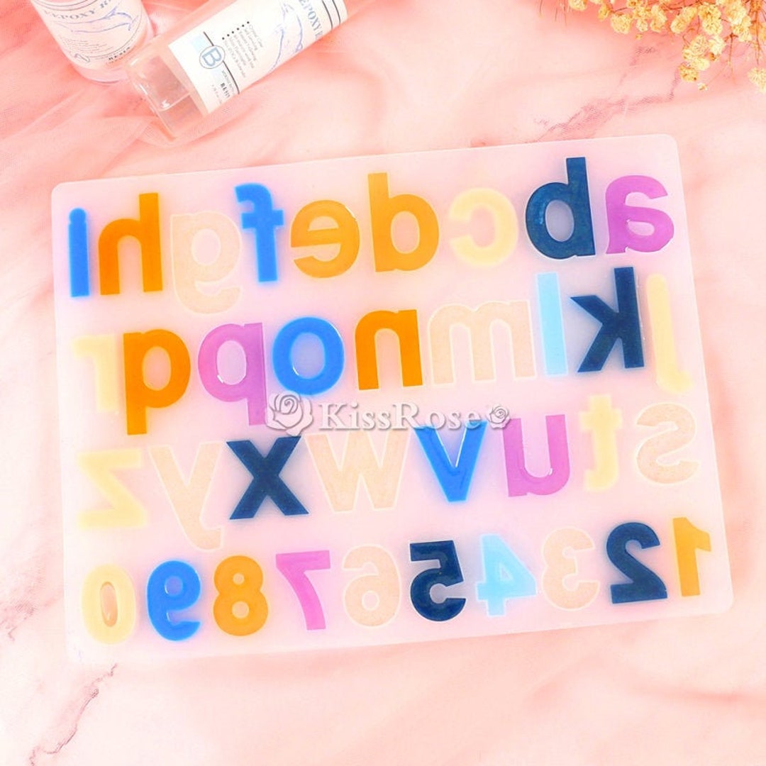 Lowercase English Alphabet Silicone Mold-lower Case English Letter ...