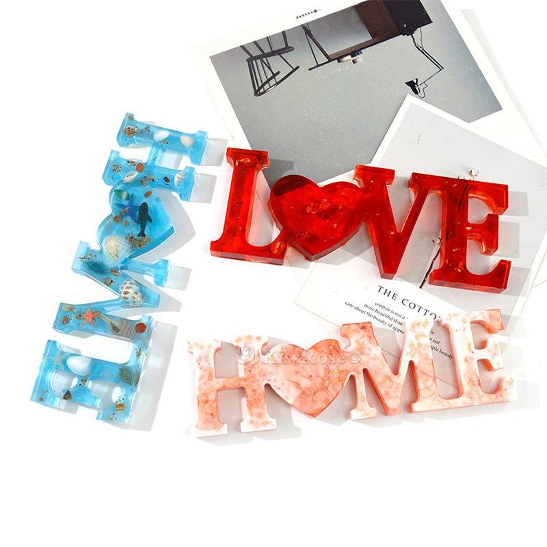 Resin Art Words Silicone Mold-english Alphabet Resin Molds-epoxy Resin ...