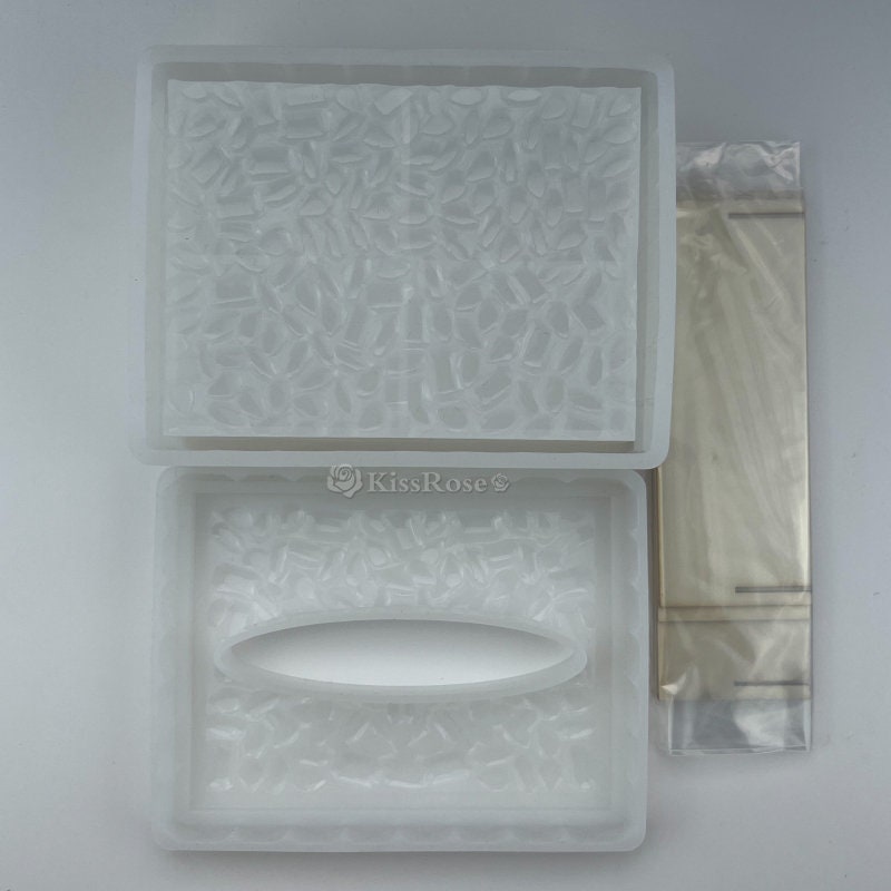Faceted Tissue Box Silicone Mold-tissue Holder Resin Mold-tissue Box ...