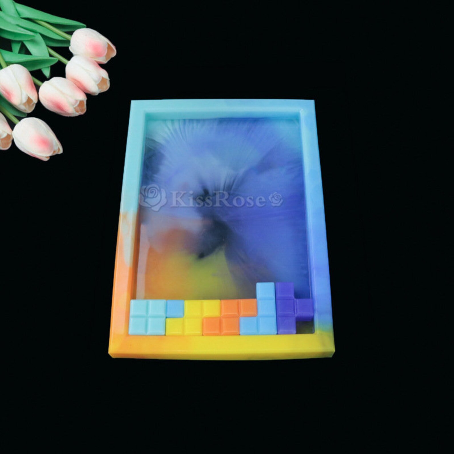Creative Tetris Silicone Mold for Resin Craft-epoxy Resin Molds for ...