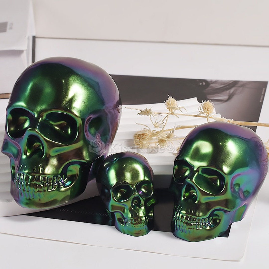 Epoxy Resin Skull Mold-silicone Skull Pendant Mold-3 Size Skull Resin ...