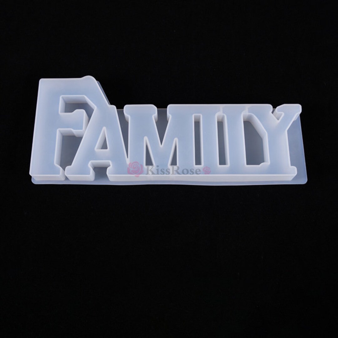 FAMILY Silicone Sign Mold-silicone Mold for Resin Decoration Making ...