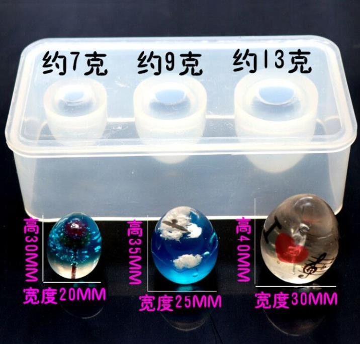 20mm,25mm,30mm Transparent Silicone Mold, Pendant Molds,earring Moulds ...