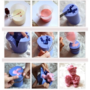 3D Bird Silicone Mold-cute Bird Plaster/concrete Mold-bird Candle Mold ...