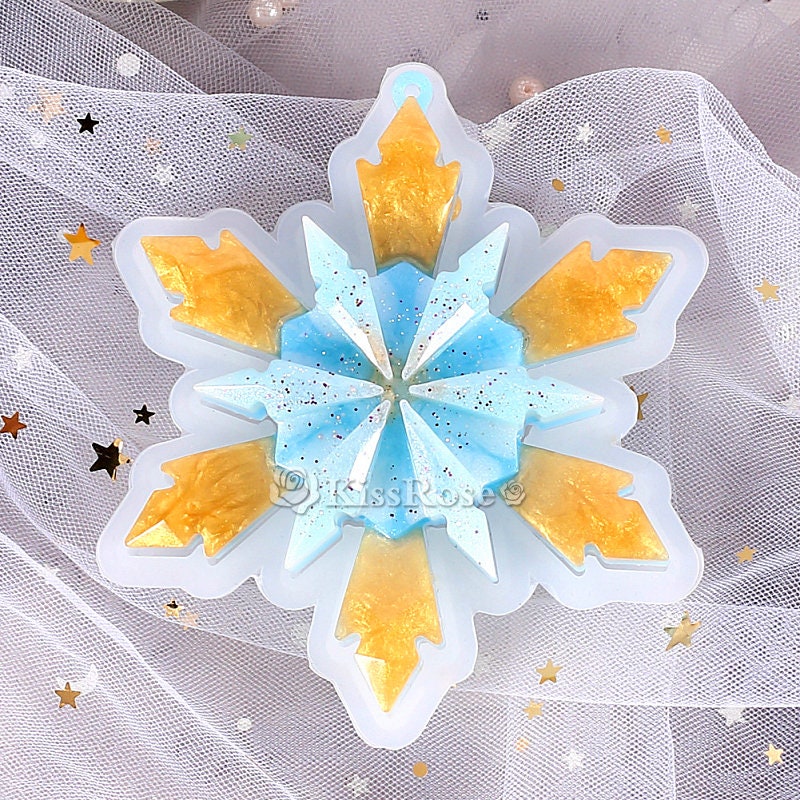 Creative Big Snowflake Silicone Mold-Snowflake Resin | Etsy