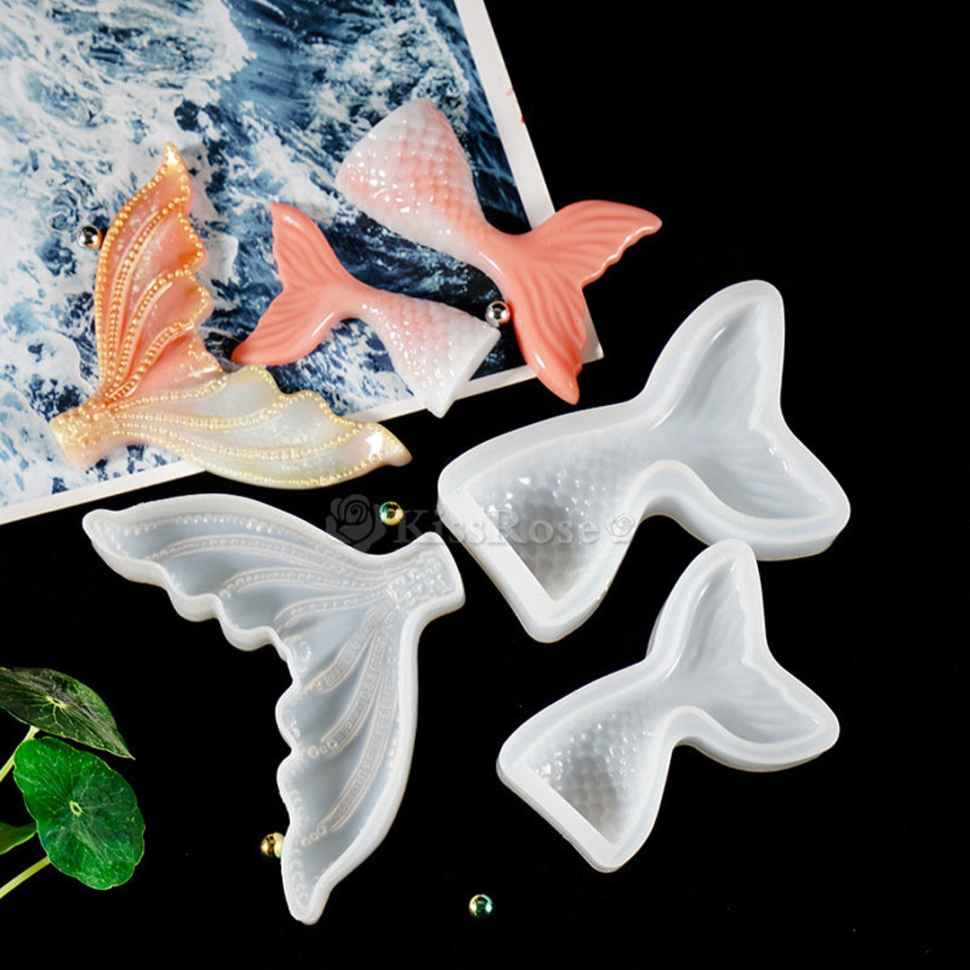7 Styles Fish Tail Resin Molds-mermaid Fish Tail Silicone Mold-big Fish ...