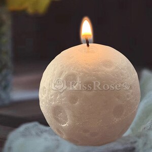 Sphere Moon Silicone Candle Mold-planet Candle Silicone Mold-3d Sphere ...