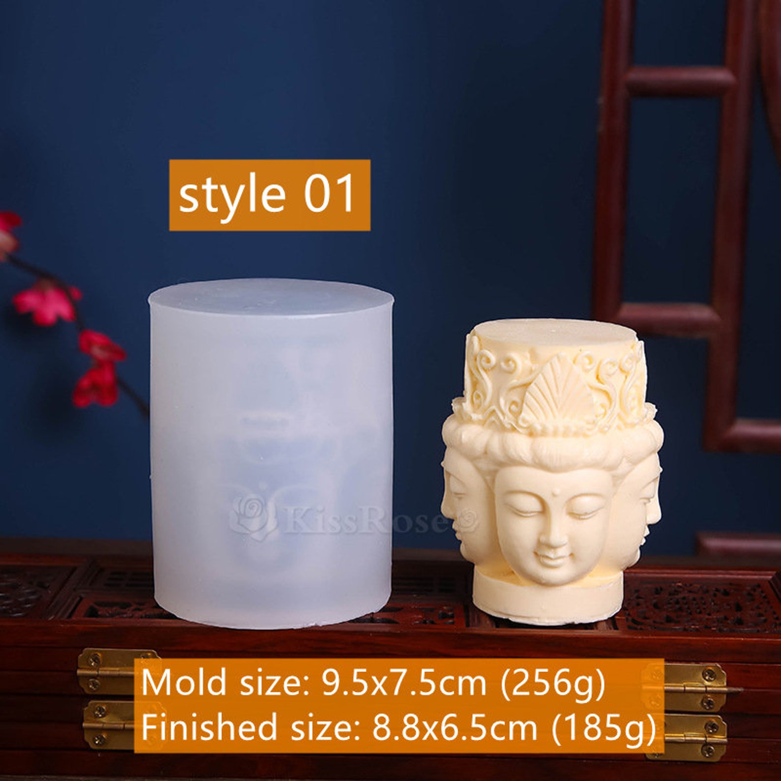 3D Buddha Statue Candle Mold-silicone Buddha Mold-diy Tathagata Statue ...