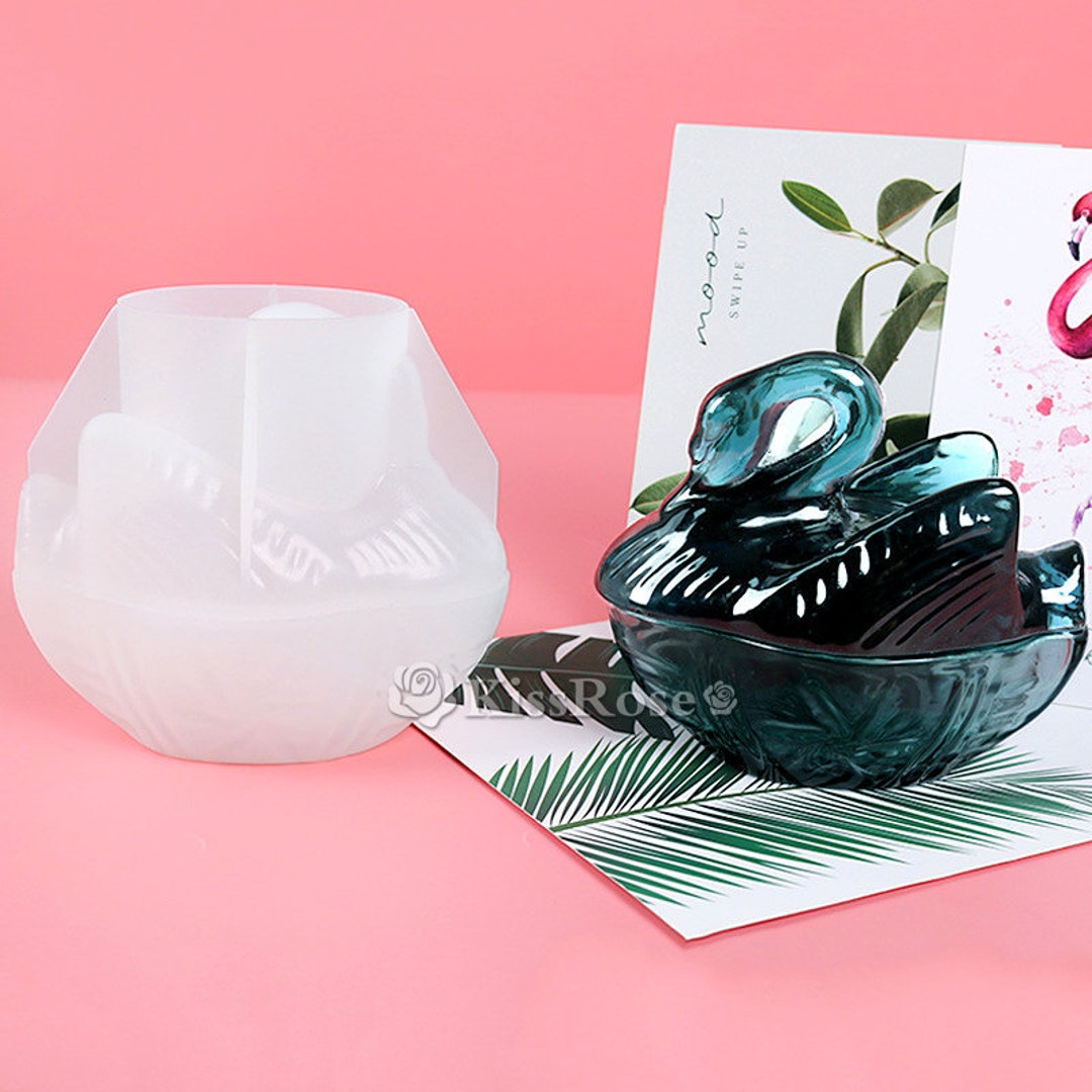 Silicone Swan Box Mold-resin Storage Box Mold-swan Shape Plaster Box Mold-jewelry/candy Box ...