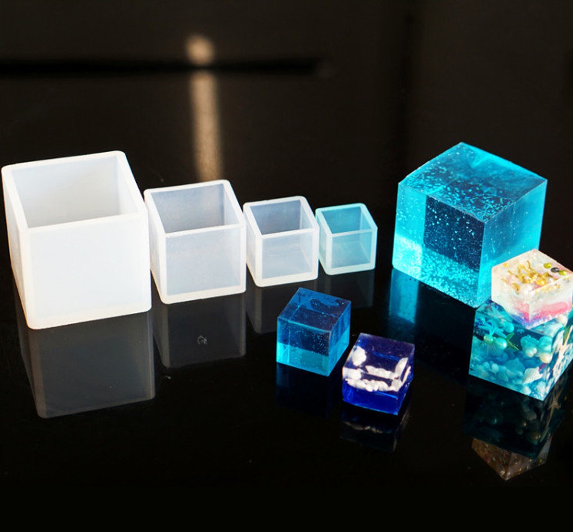 Square Silicone Mold Cube Decoration Mold Jewelry Resin - Etsy