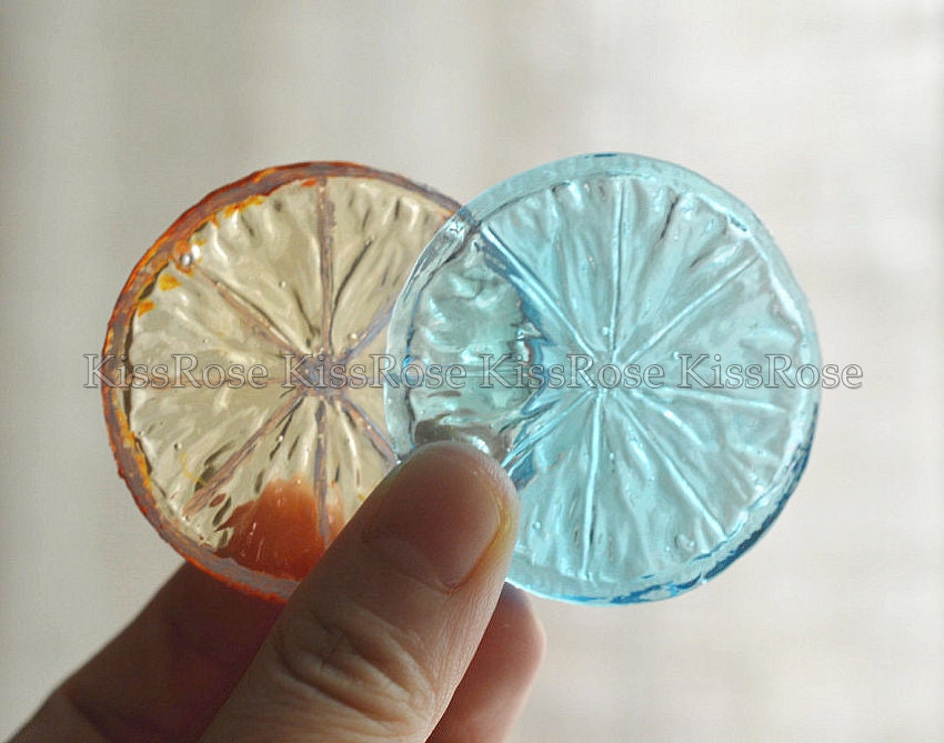 Round Lemon Coaster Silicone Mold Coffee Cup Mat Resin Molds Desktop ...