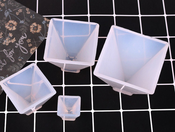 New Pyramid Shape Silicon Mold- DIY Silicone Mold -20mm-60mm Resin ...