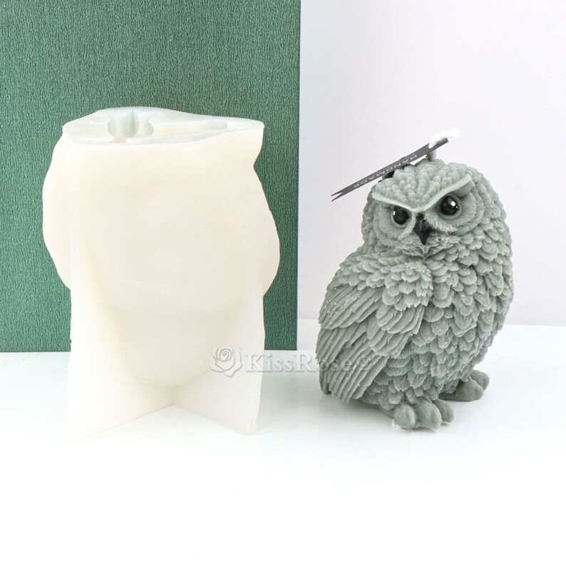 Cute Owl Silicone Mold-owl Candle Mold-scented Candle Mold-concrete ...