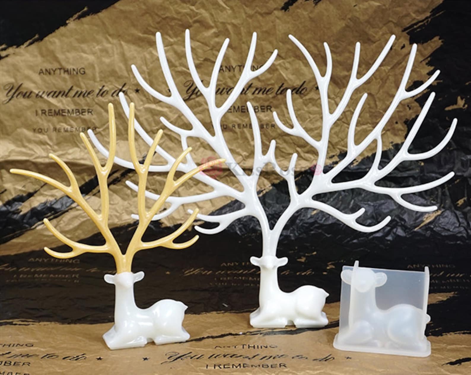 Creative Elk Silicone Mold for Resin Craft-elk Antlers Resin Molds for ...