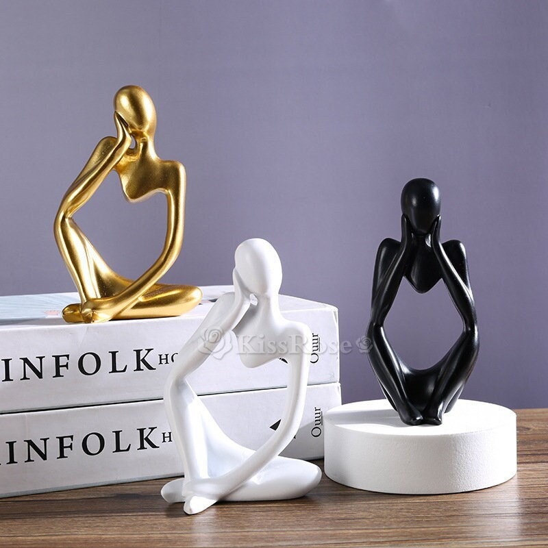 Abstract Thinker Silicone Mold-human Body Candle Mold-art Thinking Man ...