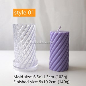 Threaded Candle Mold-cylinder Candle Mold-pointed Candle Mold-pillar ...