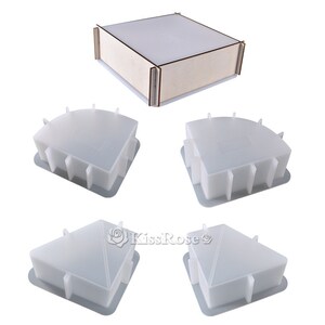 Large Geometry Resin Mold-sector/trapezoid/square Solid Silicone Mold ...