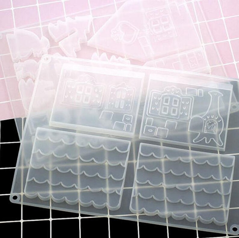 House Shape Silicon Mold- DIY Silicone Mold - Resin Silicon Mold - for ...