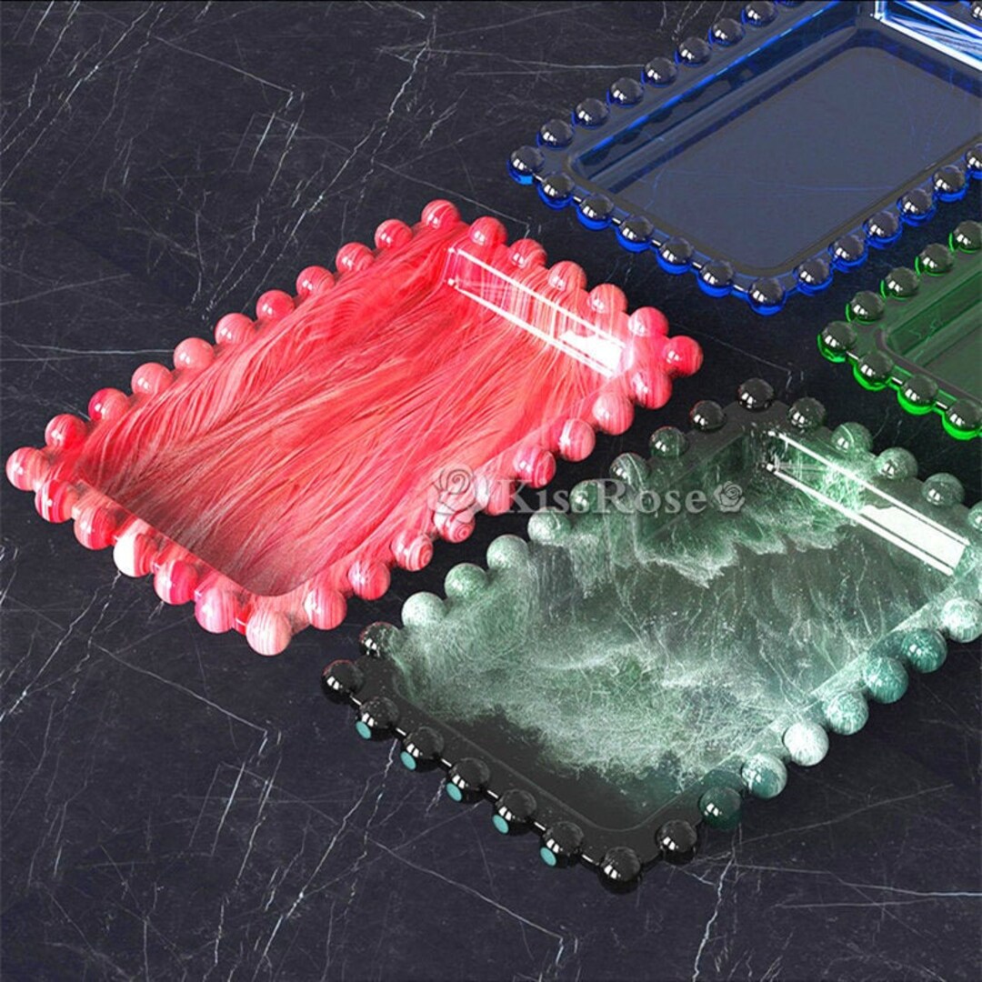 Bead Edge Tray Silicone Mold-creative Fruit Tray Mold-jewelry - Etsy