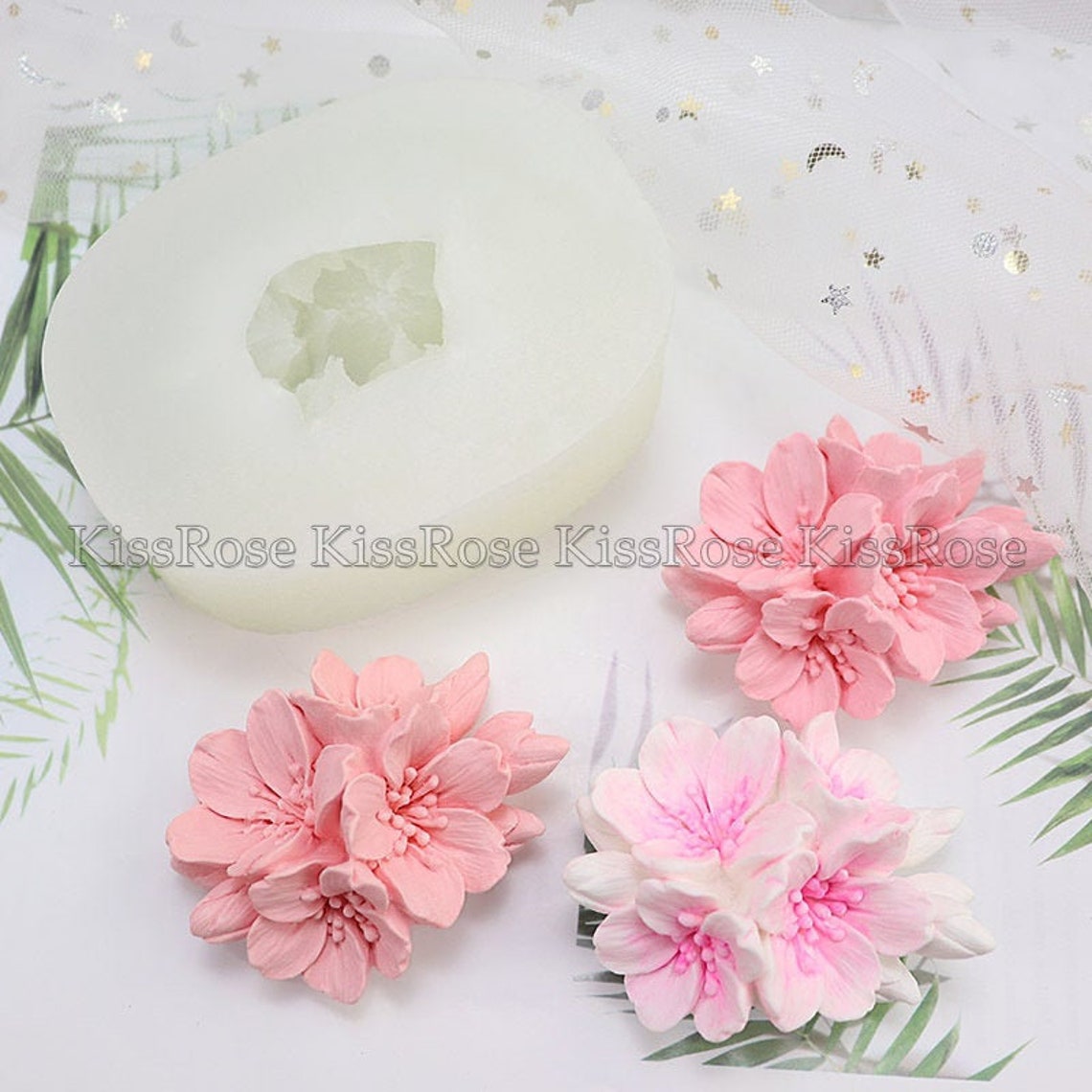 Sakura Silicone Mold Cherry Blossom Resin Molds Pendant Mold Craft ...