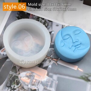Abstract Face Candle Mold-candle Silicone Mold-human Face Candle Mold ...