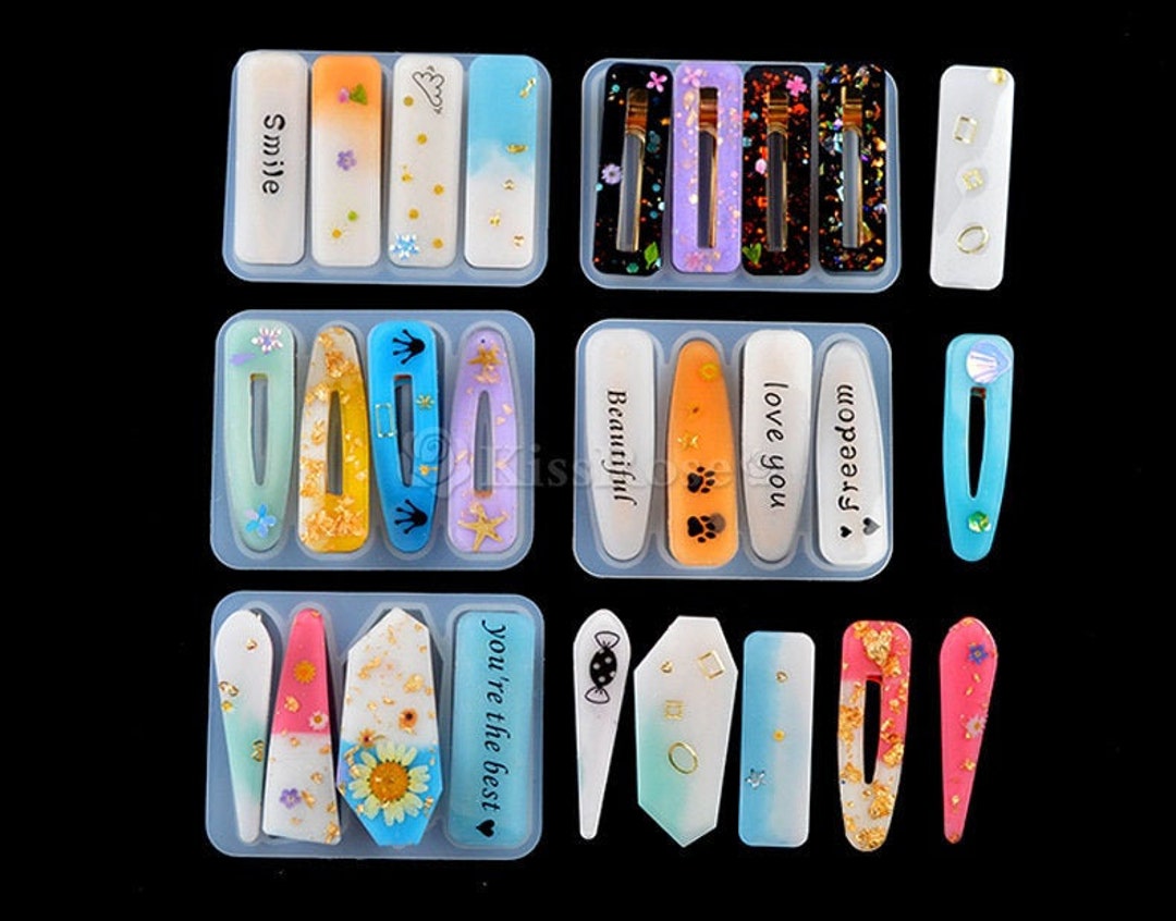 Fashion Hairpin Silicone Mold-diy Resin Hairpin Mold-girls Hairpin ...