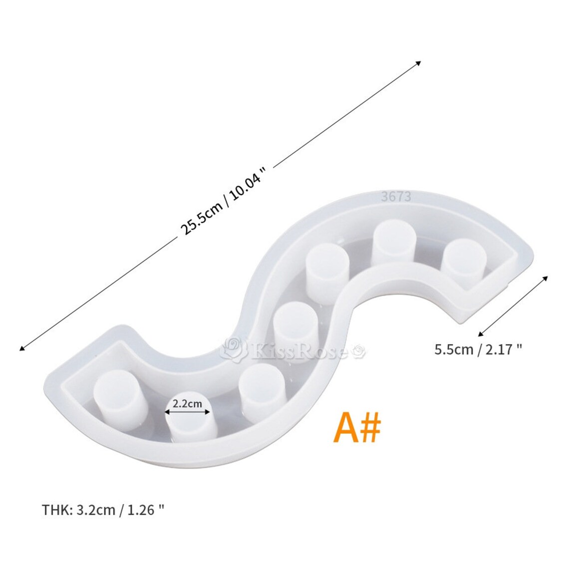S Shape Candle Holder Mold-silicone Mold for Concrete Candle Holder ...