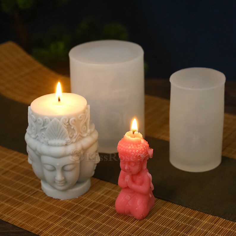 3D Buddha Statue Candle Mold-silicone Buddha Mold-diy Tathagata Statue ...