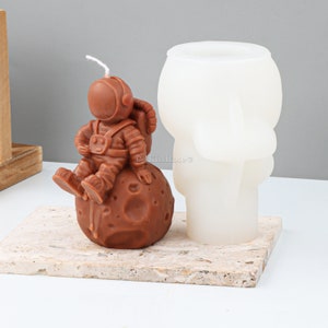 Cute Astronaut Silicone Mold-astronaut Candle Mold-scented Candle Mold ...